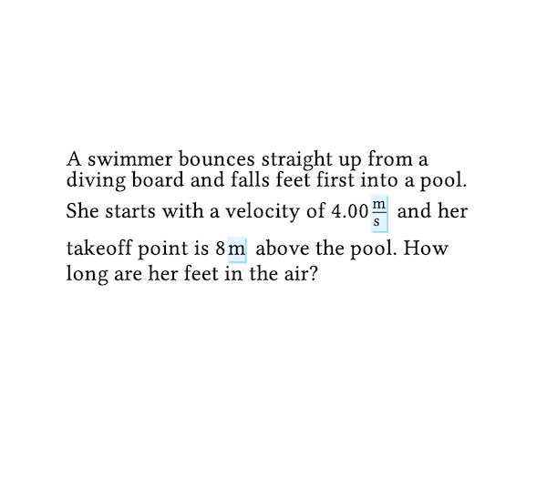 Kinematics Equation 3a Example 1