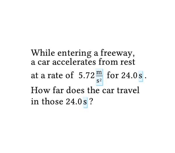 Kinematics Equation 3a Example 2
