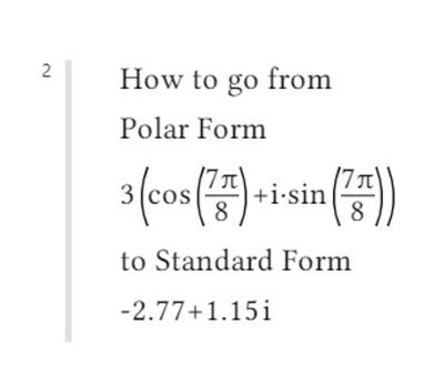 Converting to Cartesian Coordinates