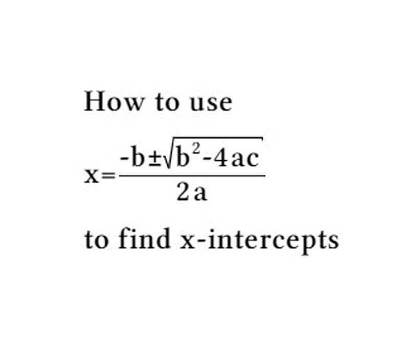 Introduction to the Quadratic Formula