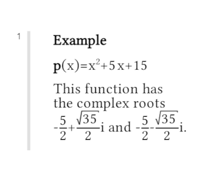 Complex Roots of Polynomials