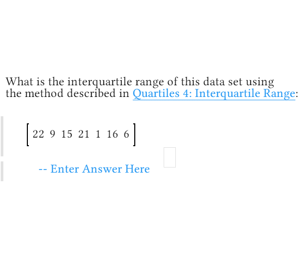Interquartile Range Practice Question