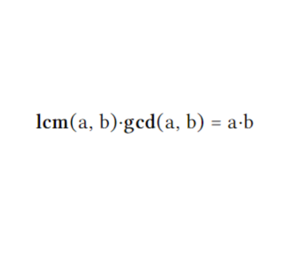 Proof that lcm(a,b)*gcd(a,b)=a*b