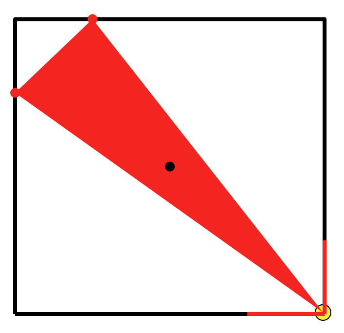 Triangle Inscribed in a Square Puzzle