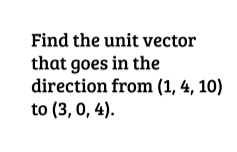 Unit Vector Example 2